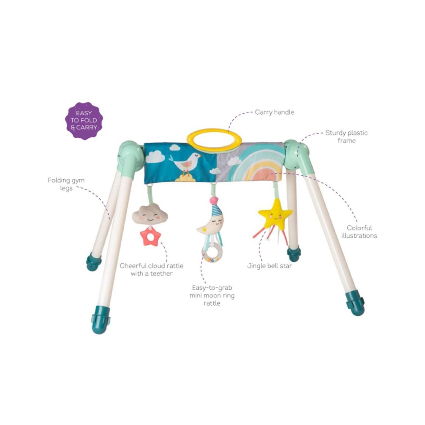 Taf Toys Mini Moon Take To Play Baby Gym | Taf Toys