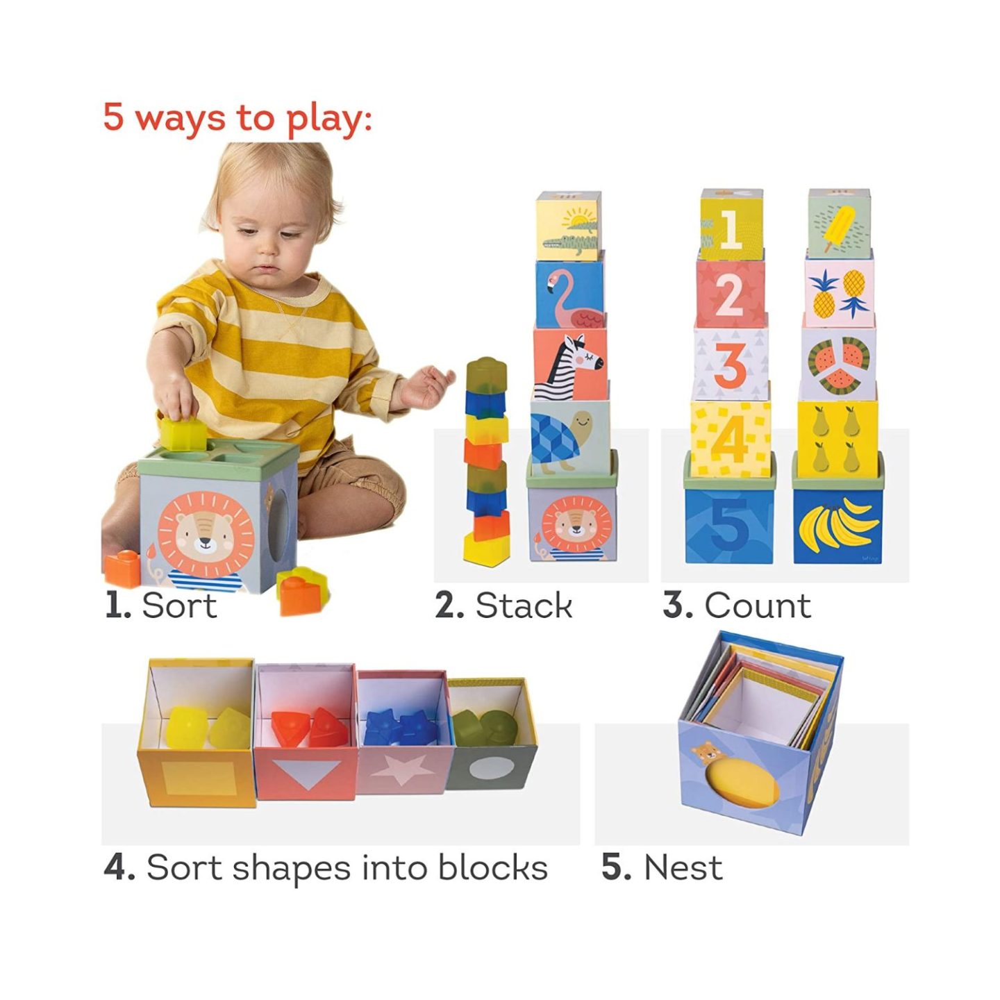 Taf Toys Savannah Sort & Stack | Taf Toys